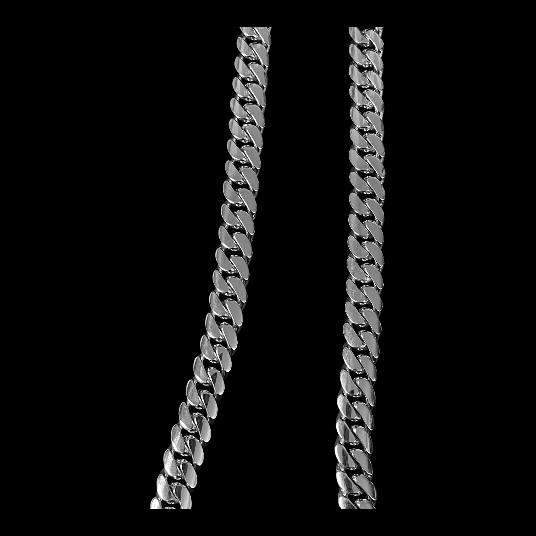 10mm Silver Miami Cuban Link Chain – Ice Kings